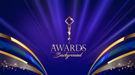 Premium Vector Blue And Golden Background Award Background Luxury Graphics Modern Abstract