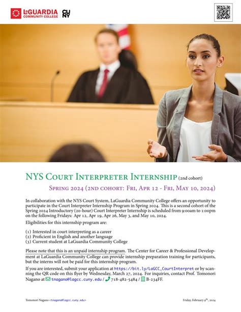 Nys Court Interpreter Internship Program Spring 2024 Apr May 2024
