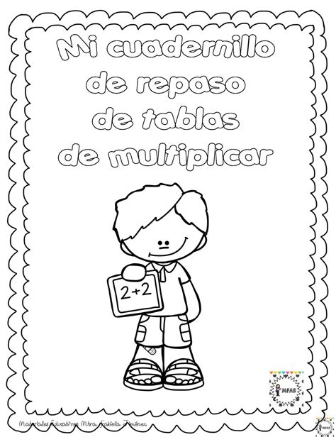 Cuadernillo Para Repasar Las Tablas De Multiplicar Mtra Fabiola Jiménez