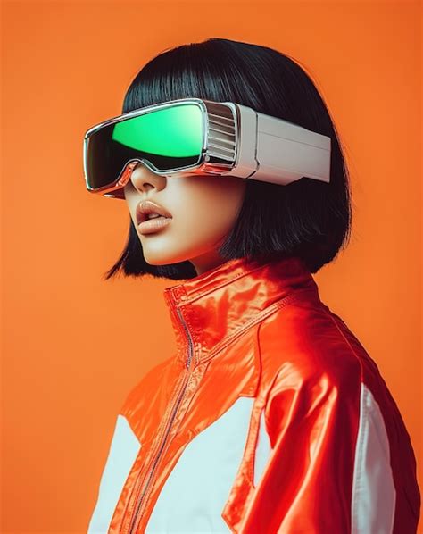 Photo Of An Asian Woman With Black Hair In A Bob Cut Premium Ai