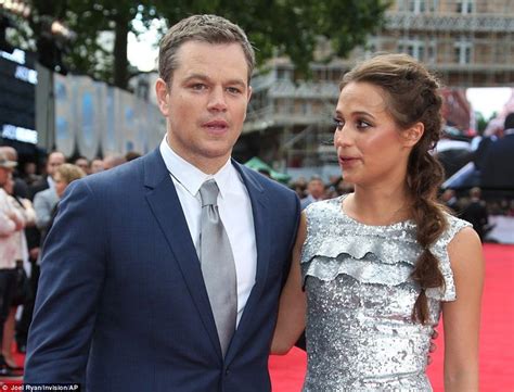 Alicia Vikander In Silver Sequin Dress At Jason Jason Bourne Premiere