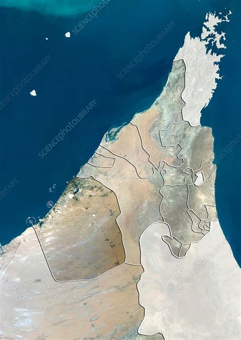 Dubai Uae Satellite Image Stock Image C0140082 Science Photo
