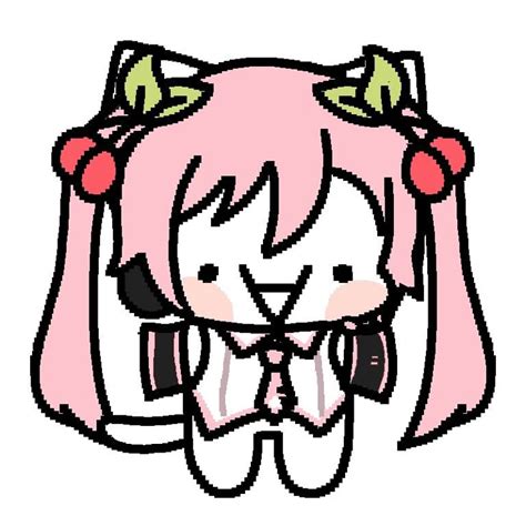 Sakura Miku Silly Cat Hatsune Miku Vocaloid Miku Hatsune Chibi