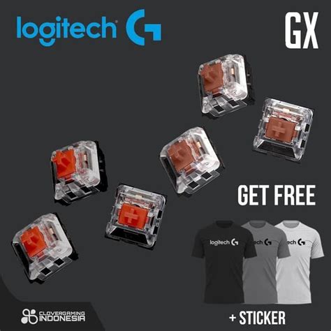 Logitech Pro X Switch Kit Gx Tacticle Gx Linear Gx Click Switch Kit Lazada Indonesia