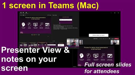 1 Screen In Teams On Mac You See Notes In Presenter View Audience