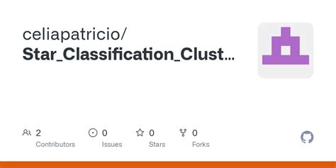 Github Celiapatriciostarclassificationclustering