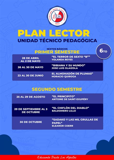 Plan Lector 2025 Escuela Ricardo Silva Arriagada E15 Arica