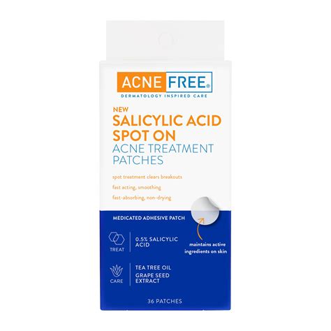 Salicylic Acid Spot On Acne Treatment Patches Acnefree Dermatology