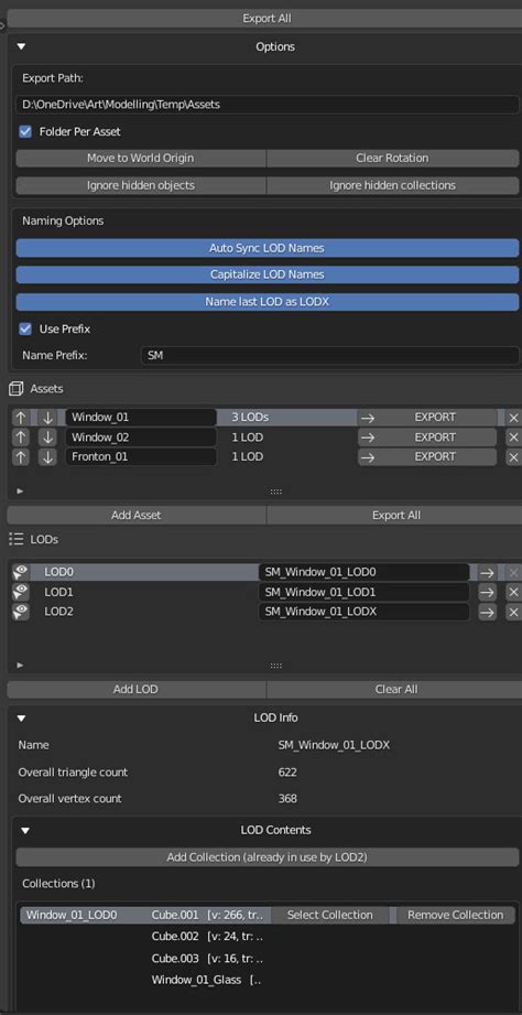 Artstation Eksporteur Asset Batch Exporter For Blender Resources