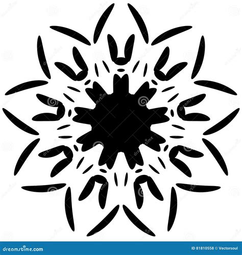 circular design with distortion effect abstract monochrome elem stock