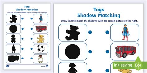 Toy Shadow Match Activity Toys