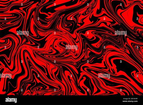 Red And Black Liquid Color Abstract Background And Texture