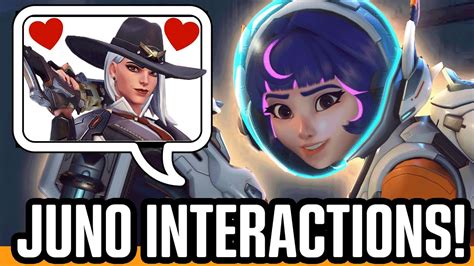 The New Overwatch Juno Interactions Are Stellar 🌌 Youtube