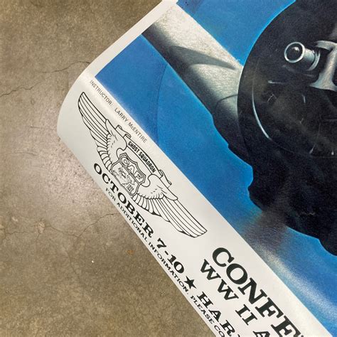 1982 Airshow Confederate Air Force Ghost Squadron Art Poster 18x23 Ww2