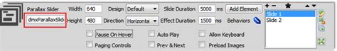 html5 parallax slider extensions dmxzone