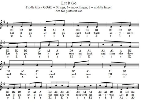 Recorder Sheet Music Let It Go Frozen Easy Level Disney Music Notes