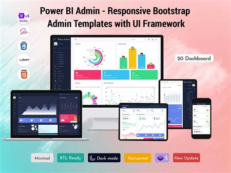 power bi ui framework with bootstrap 5 web apps