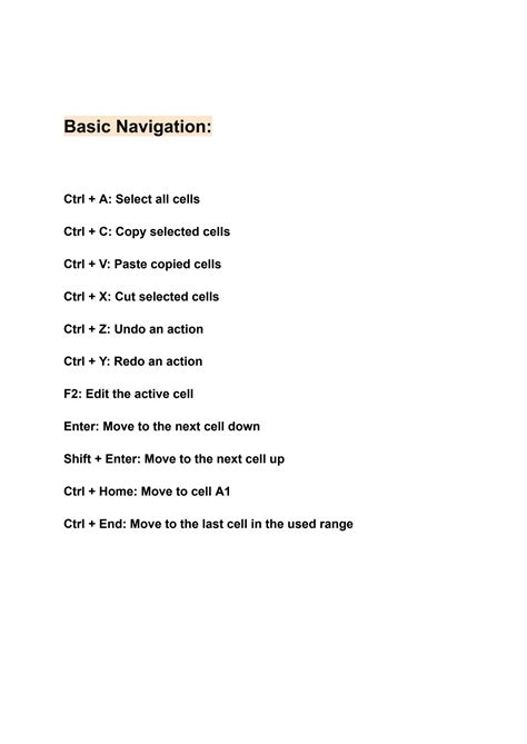 SOLUTION Conquer Your Spreadsheets Master The Essential Ms Excel Shortcut Keys Studypool