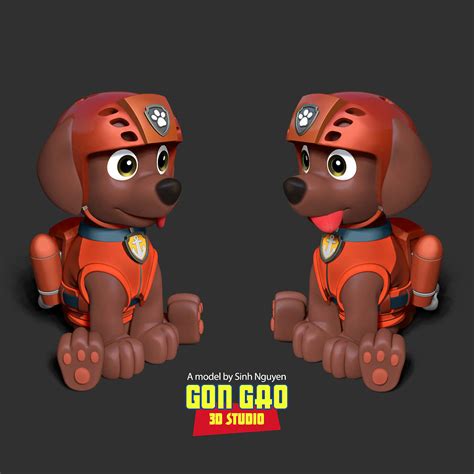 Zuma Paw Patrol Fanart 3d Model By Sinh Nguyen