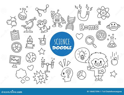 Science Kawaii Doodle Stock Vector Illustration Of Science 186827096