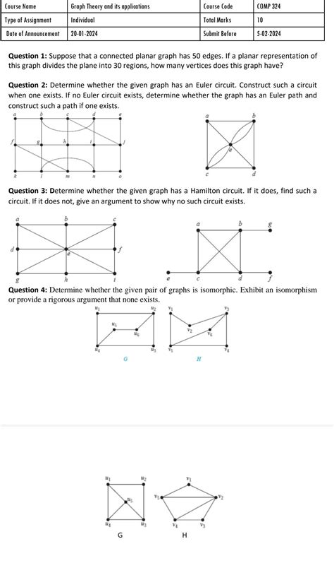 solved table[[course name graph theory and its