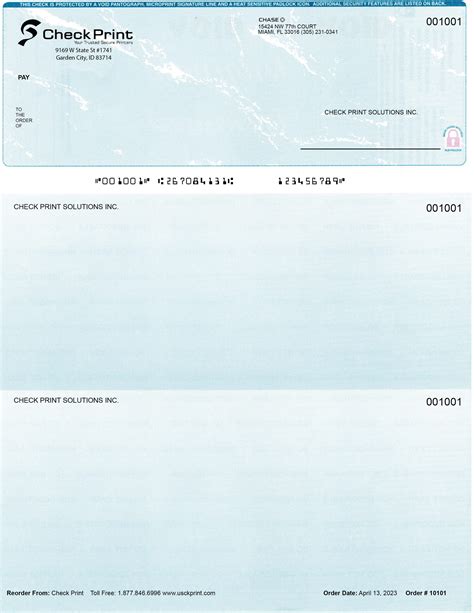 Premium Printer Checks Product Check Print