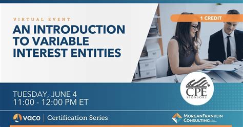 Webinar On Variable Interest Entities By Morganfranklin Angela Cronin Posted On The Topic