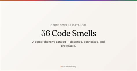 Code Smells Catalog