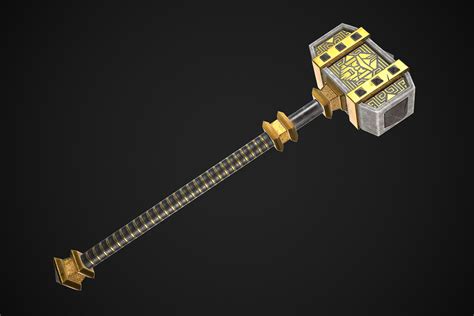 Fantasy Hammer Weapon