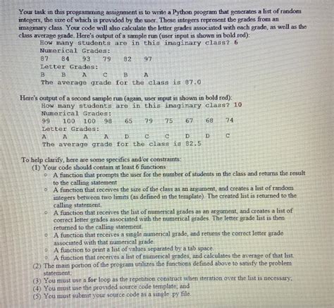 solved your task in this programming assignment is to write