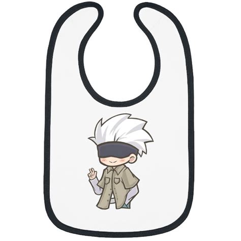Gojo Satoru Chibi Fanartgojo Satoru Chibi Fanart Bibs One Size White
