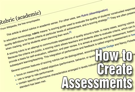 Dta How To Create Assessments
