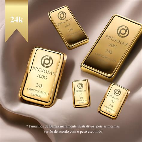 Barra De Ouro 24k 10g Ppd Joias Loja De Joias De Ouro 18k E Mais