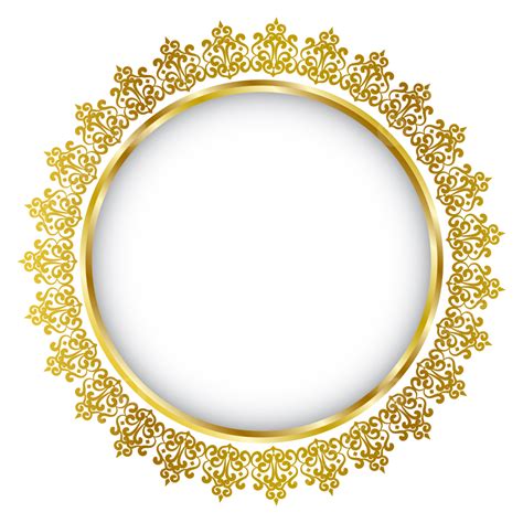 Ornament Luxury Frame Vector Design Images Luxury Golden Circle Frame With Vintage Gold