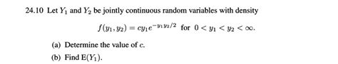 solved 24 10 let y1 and y2 be jointly continuous random