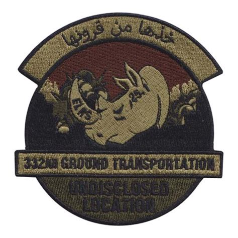 332 Elrs Ground Transportation Ocp Patch 332nd Expeditionary