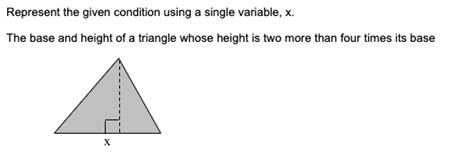 solved represent the given condition using a single