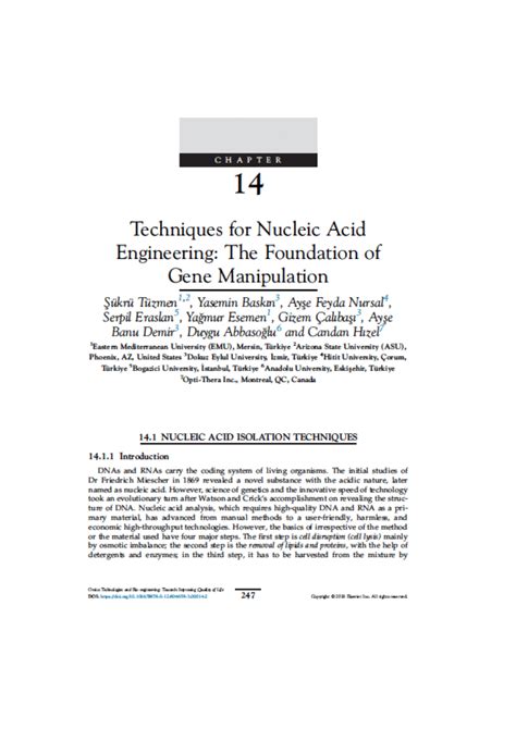Pdf Omics Technologies And Bio Engineering Towards Improving Quality Of Life Chapter 14