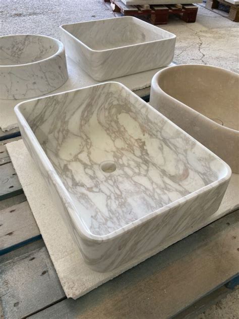 Раковина Helen из мрамора Calacatta - Gaewski Furniture