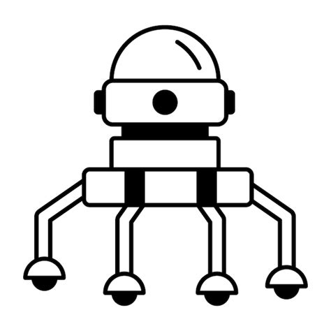 Premium Vector Planetary System Linear Style Icon