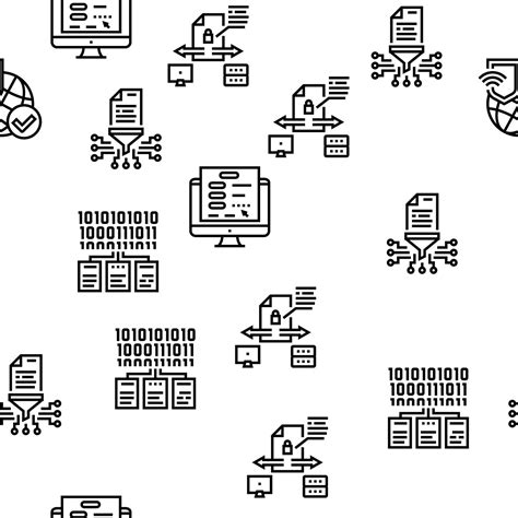 Ssh Sftp File Transfer Protocol Icons Set Vector 10143565 Vector Art At Vecteezy