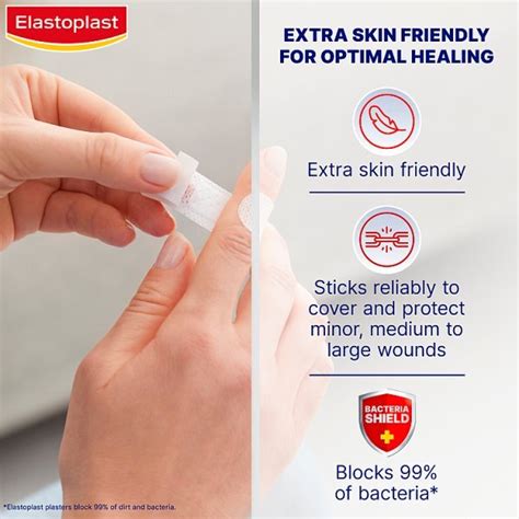 Elastoplast Hypoallergenic Sensitive Plasters 20 Plasters Health