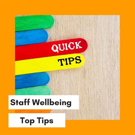 Top Tips For Staff Wellbeing