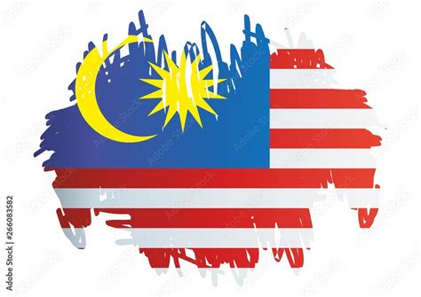 Flag Of Malaysia Malaysia Template For Award Design An Official