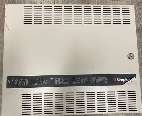 Simplex 4009 9301 Idnet Nac Extender With 4 Class B Nacs And 8 A Power — Nova Star Supply
