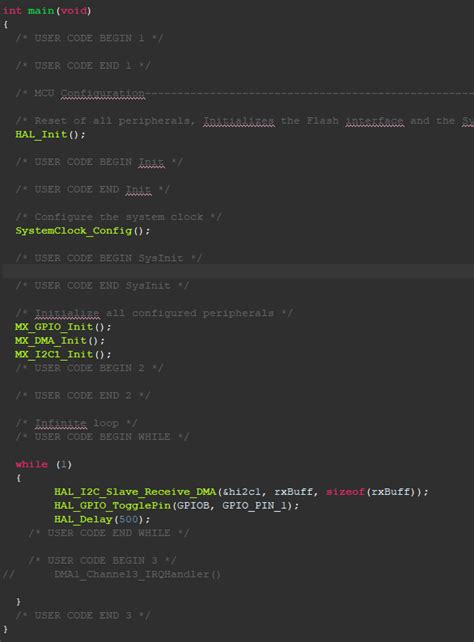 Communicating With I2c Dma Without Interrupt Stmicroelectronics Community