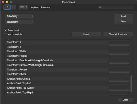 Feature Request Keyboard Shortcuts For Transform Options Feedback For Affinity Publisher V1