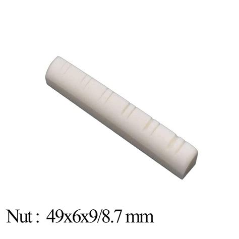 12 Strings Acoustic Guitar Bone Bridge Saddle Nut Grandado