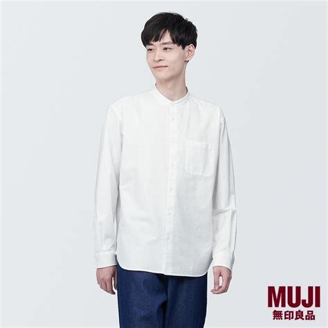 Muji Men Washed Oxford Button Down Ls Shirt Shopee Singapore