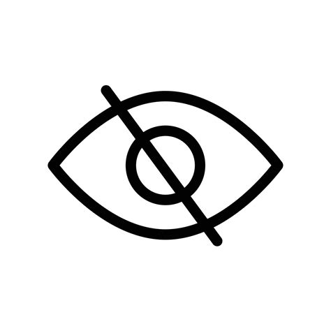 Hide Icon Logo Symbol Outline Set 49366295 Vector Art At Vecteezy